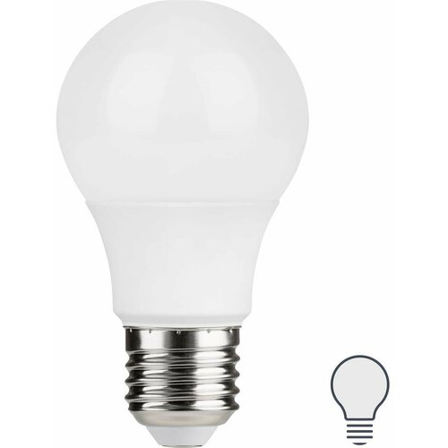 Комплект лампочек Lexman 3шт, E27, 170-240 В, 7 Вт, груша матовая, 600 лм, нейтральный белый свет