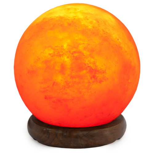Солевая лампа Stay Gold Сфера 2-3 кг E14, 15 Вт, цвет арматуры: коричневый