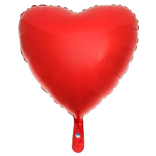 Шар фольгированный 18" «Сердце», цвет красный