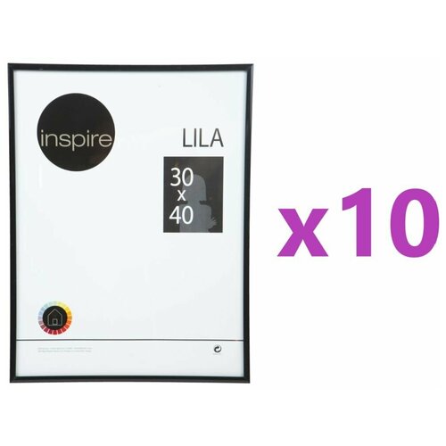 Рамка Inspire Lila 30x40 см цвет чёрный, 10 шт