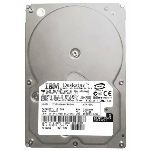 Жесткий диск IBM IC35L010AVER07-0 20.5GB IBM 3.5" HDD
