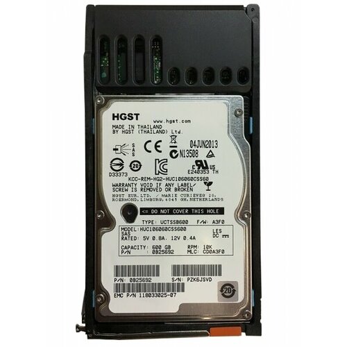 Жесткий диск EMC 005050472 600Gb 10000 SAS 2.5" HDD