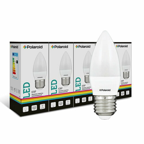 Светодиодная лампа Polaroid 220V C37 6W 3000K E27 490lm (5 шт.)