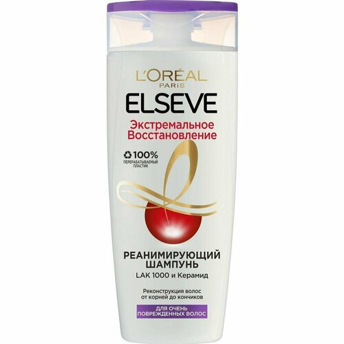 L'Oreal ELSEVE Шампунь реанимирующий Экстремальное Восстановление, 400 мл