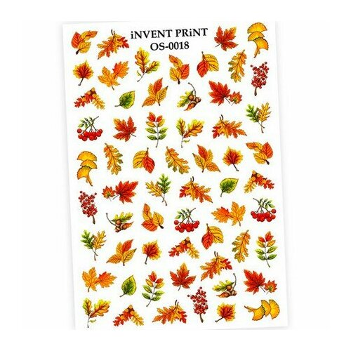INVENT PRiNT, слайдер дизайн Осень Веточки Листья, OS-18