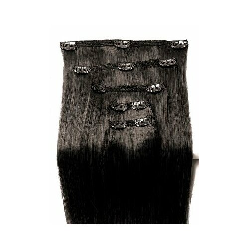 Hairshop Волосы на заколках 1.2 40 см J-Line (100 гр) (Темный брюнет)