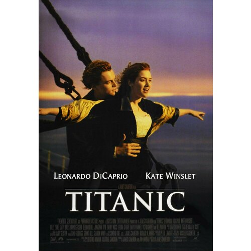Плакат, постер на холсте Титаник (Titanic, 1997г). Размер 42 на 60 см