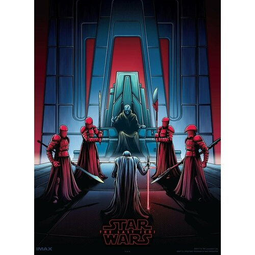 Плакат, постер на холсте Звездные войны: Последние джедаи (Star Wars: The Last Jedi, 2017г). Размер 21 х 30 см