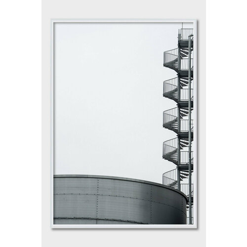Постер для интерьера Postermarkt, 30х40 см в белой рамке, постер Архитектура #97