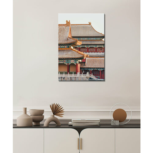 Картина/Картина на холсте для интерьера/Картина на стену/Картина для кухни/ -Китай архитектура 14 20х30