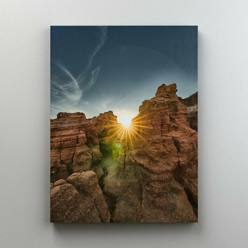 Интерьерная картина на холсте "Пейзаж Большой каньон", размер 45x60 см