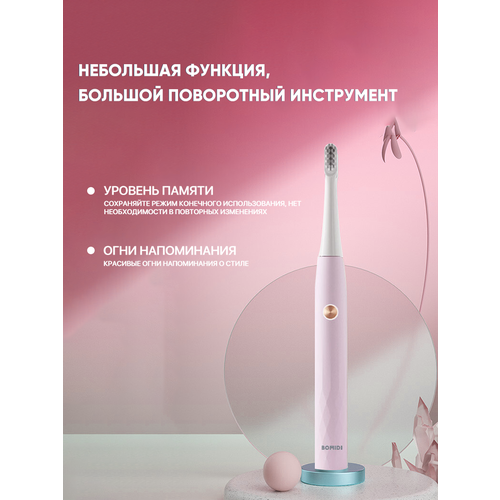 Электрическая зубная щетка Xiaomi Bomidi Electric Toothbrush Sonic T501 Pink