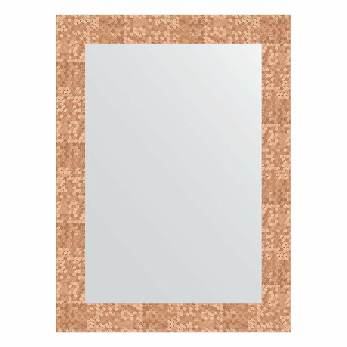 Зеркало настенное EVOFORM в багетной раме соты медный, 56х76 см, для гостиной, прихожей, кабинета, спальни и ванной комнаты, BY 3050