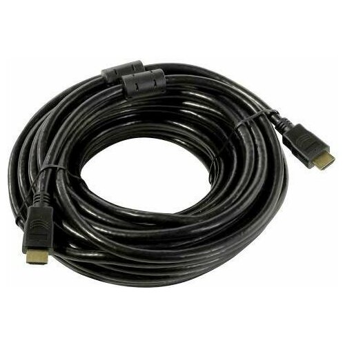 Кабель HDMI 5м Exegate EX-CC-HDMI2-5.0F круглый черный EX287725RUS