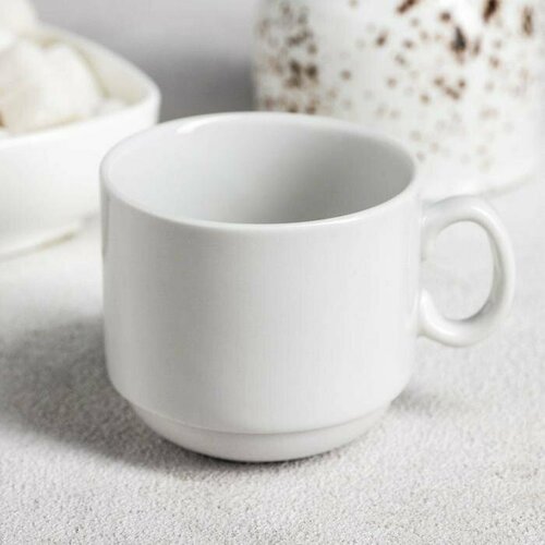 Чашка кофейная фарфоровая «Мокко», 100 мл, d=6,1 см (комплект из 10 шт)