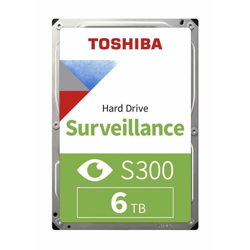Жесткий диск Toshiba HDD SATA3 6Tb Surveillance S300 5400 256Mb 1 year