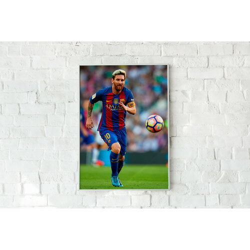 Плакат без рамы Лионель Месси/Leo Messi/футбольный постер/ Плакат на стену 30х42 см / Постер формата А3