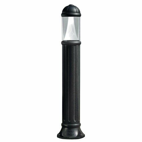 Садовый светильник-столбик Fumagalli Sauro 1100 D15.555.000. AXG1RCRBB, Черный и Прозрачный, с лампой 350Lm, 3000К