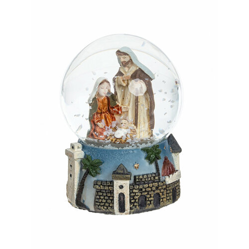 Фигурка новогодняя в стеклянном шаре, 4,5х4,5х6,5 см