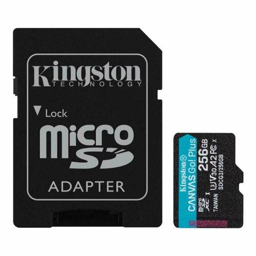 Карта памяти Kingston Canvas Go! Plus microSDXC UHS-I Cl10 +ад, SDCG3/256Gb