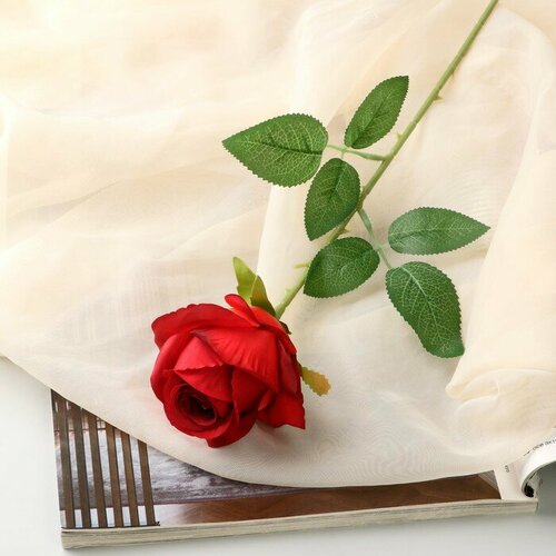 Poetry in flowers Цветы искусственные "Роза Карина" 7х56 см, красный