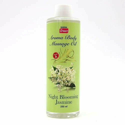 NIGHT BLOOMING JASMINE Aroma Body Massage Oil, Banna (ночной цветущий жасмин ароматическое массажное масло, Банна), 250 мл.