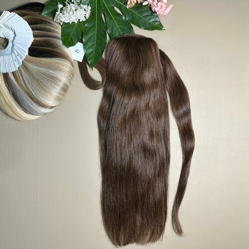 Шиньон-хвост классический из калужско-славянских волос Belli Capelli 50см №6