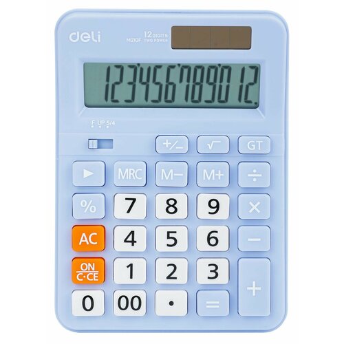 Калькулятор настольный Deli EM210FBLUE синий