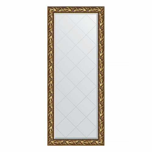 Зеркало напольное Evoform Exclusive-G Floor 840х2030 BY 6324 с гравировкой в багетной раме - византия золото 99 mm