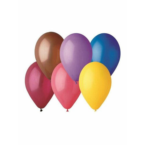 Набор воздушных шаров PM 032-GB Crystal 35см, (3,2g) цвет в ассортименте, 12шт