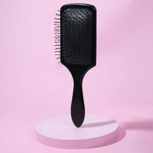 Queen fair Расчёска массажная, 8 × 24,5 см, цвет чёрный