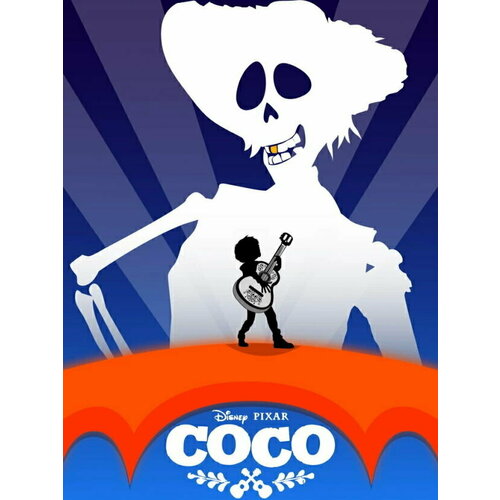 Плакат, постер на бумаге Coco/Тайна Коко/искусство/арт/абстракция/творчество. Размер 42 х 60 см