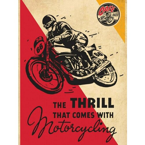 Плакат, постер на холсте Motocycle, Мотоциклы. Размер 30 х 42 см