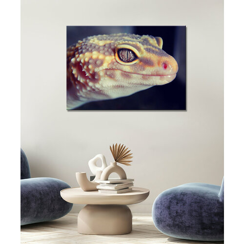 Картина -Геккон, ящерица, эублефар (1) 30х40