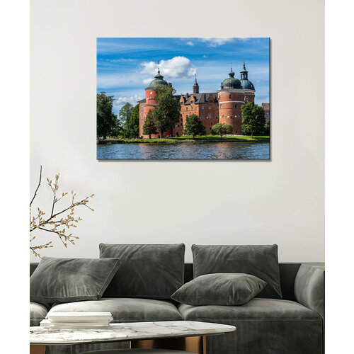 Картина/Картина на холсте для интерьера/Картина на стену/Картина для кухни/ - Швеция/Замок Грипсхольм (1) 30х40