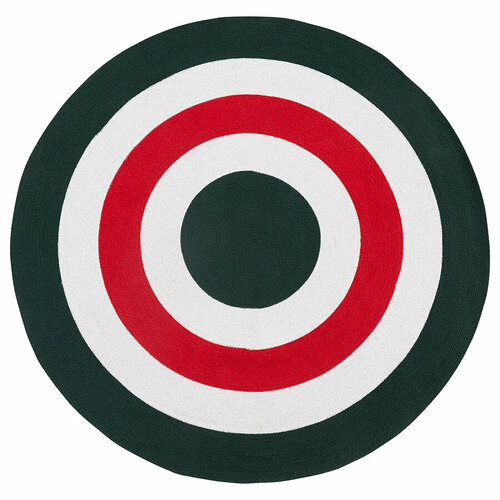 Ковер Tkano Ethnic Target 150см, хлопок, темно-зеленый (TK22-DR0029)