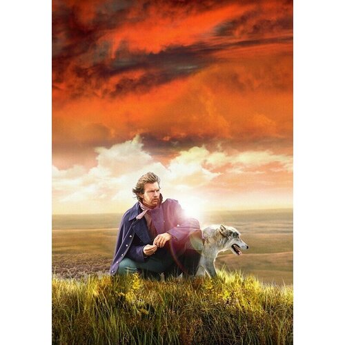 Плакат, постер на холсте Танцующий с волками (Dances with Wolves), Кевин Костнер. Размер 42 х 60 см