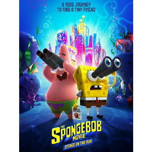 Плакат, постер на холсте SpongeBob/Губка Боб/комиксы/мультфильмы. Размер 21 х 30 см