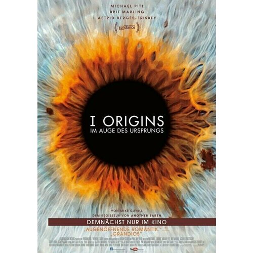Плакат, постер на бумаге Я-начало (I Origins), Майк Кэхилл. Размер 30 х 42 см