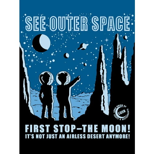 Плакат, постер на бумаге Futurama: See Outer Space/Футурама/комиксы/мультфильмы. Размер 21 х 30 см