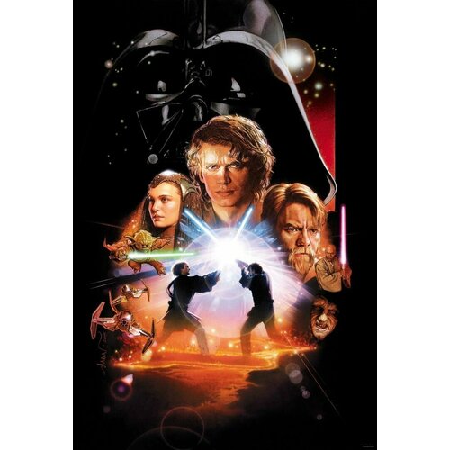 Плакат, постер на холсте Star Wars-Revenge of The Sith/Звездные Войны-Месть Ситхов. Размер 42 на 60 см