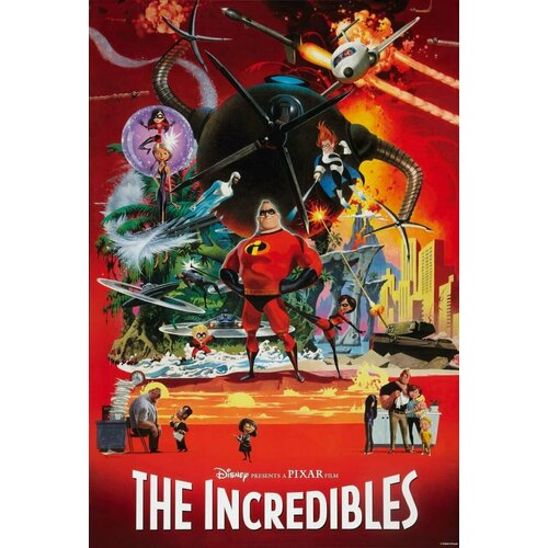 Плакат, постер на холсте Суперсемейка (The Incredibles, 2004г). Размер 30 х 42 см