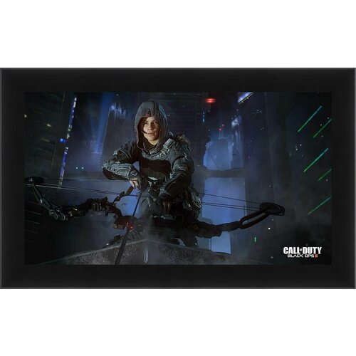 Плакат, постер на холсте Call Of Duty: Black Ops III. Размер 60 х 84 см