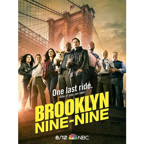 Плакат, постер на бумаге Бруклин 9-9 (Brooklyn Nine-Nine, 2013-2021г). Размер 21 х 30 см