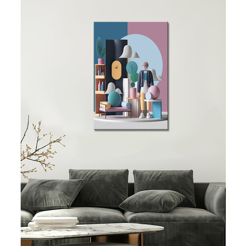 Картина/Картина на холсте для интерьера/Картина на стену/Картина для кухни/ - 3D иллюстрация (31) 50х70