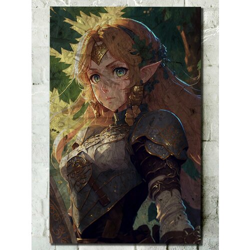 Картина интерьерная на рельефной доске ОСП Игры Zelda - 17022