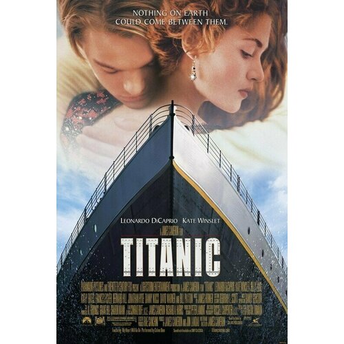 Плакат, постер на холсте Титаник (Titanic), Джеймс Кэмерон. Размер 60 х 84 см