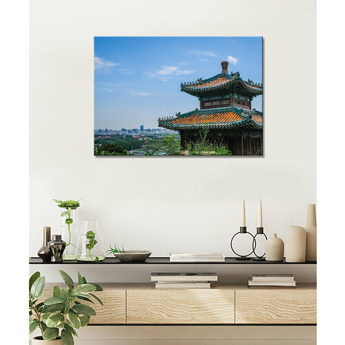 Картина/Картина на холсте для интерьера/Картина на стену/Картина для кухни/ -Китай архитектура 8 40х60