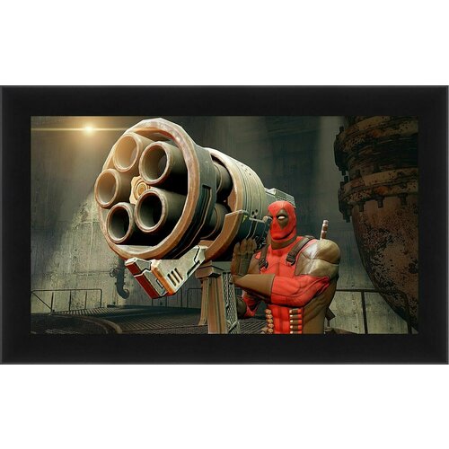 Плакат, постер на холсте Deadpool. Размер 21х30 см
