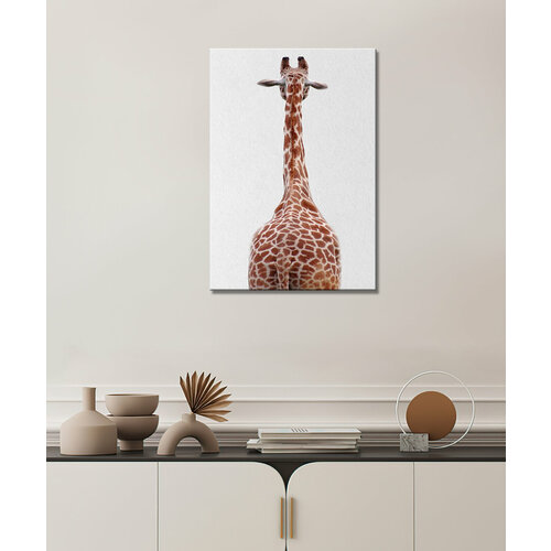 Картина - жираф, арт жираф, жираф рисунок, пятнистый жираф (10) 50х70